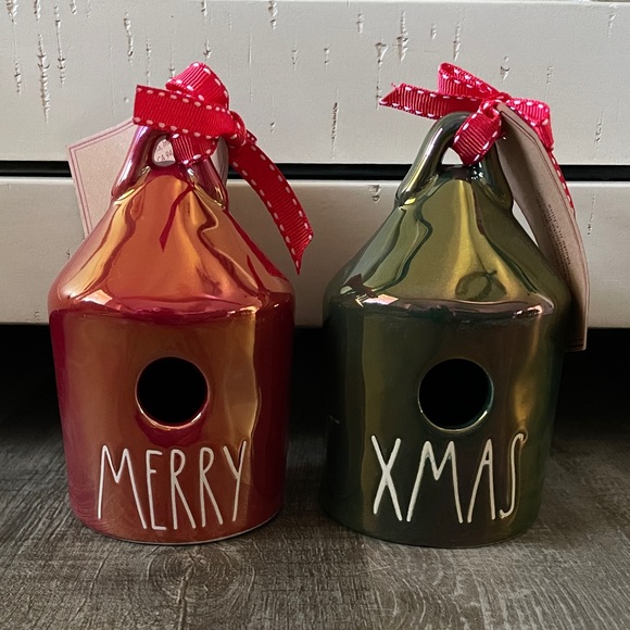 Rae Dunn | Holiday | Rae Dunn Christmas Ornaments Merry Xmas Birdhouse ...